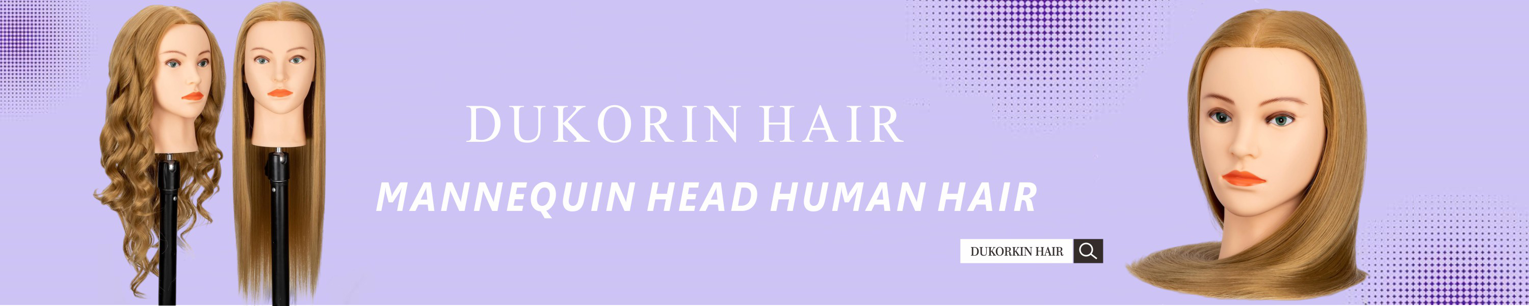 Amazon.com: Dukorin mannequin head: 80% Hair Mannequin Head