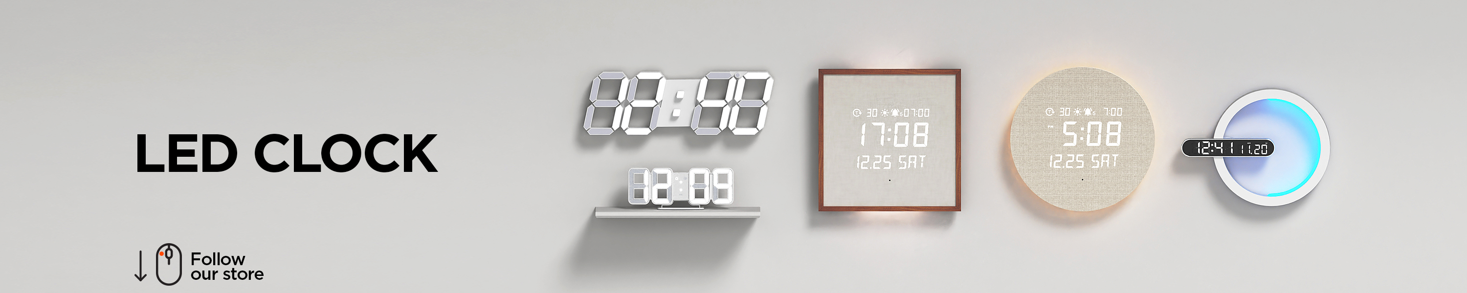 Amazon.com: mooas: LED Clock