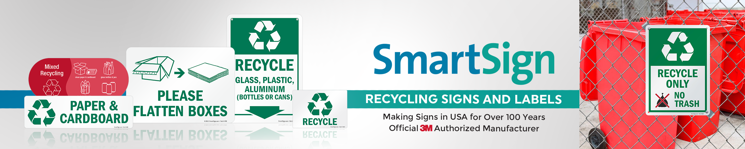 Amazon.com: SmartSign: Recycling Signs and Labels