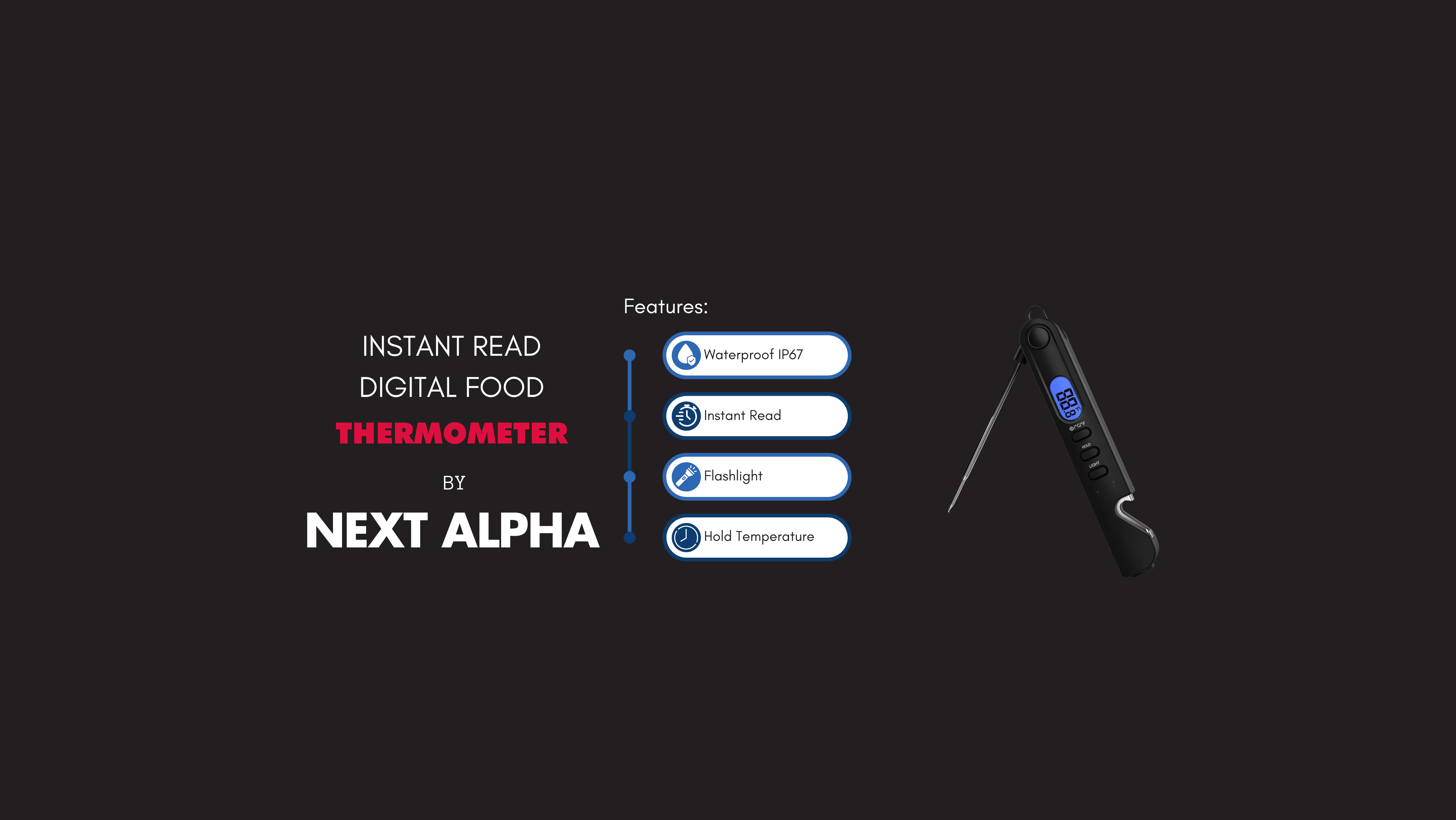 Amazon.com: NEXT ALPHA: Meat Thermometer