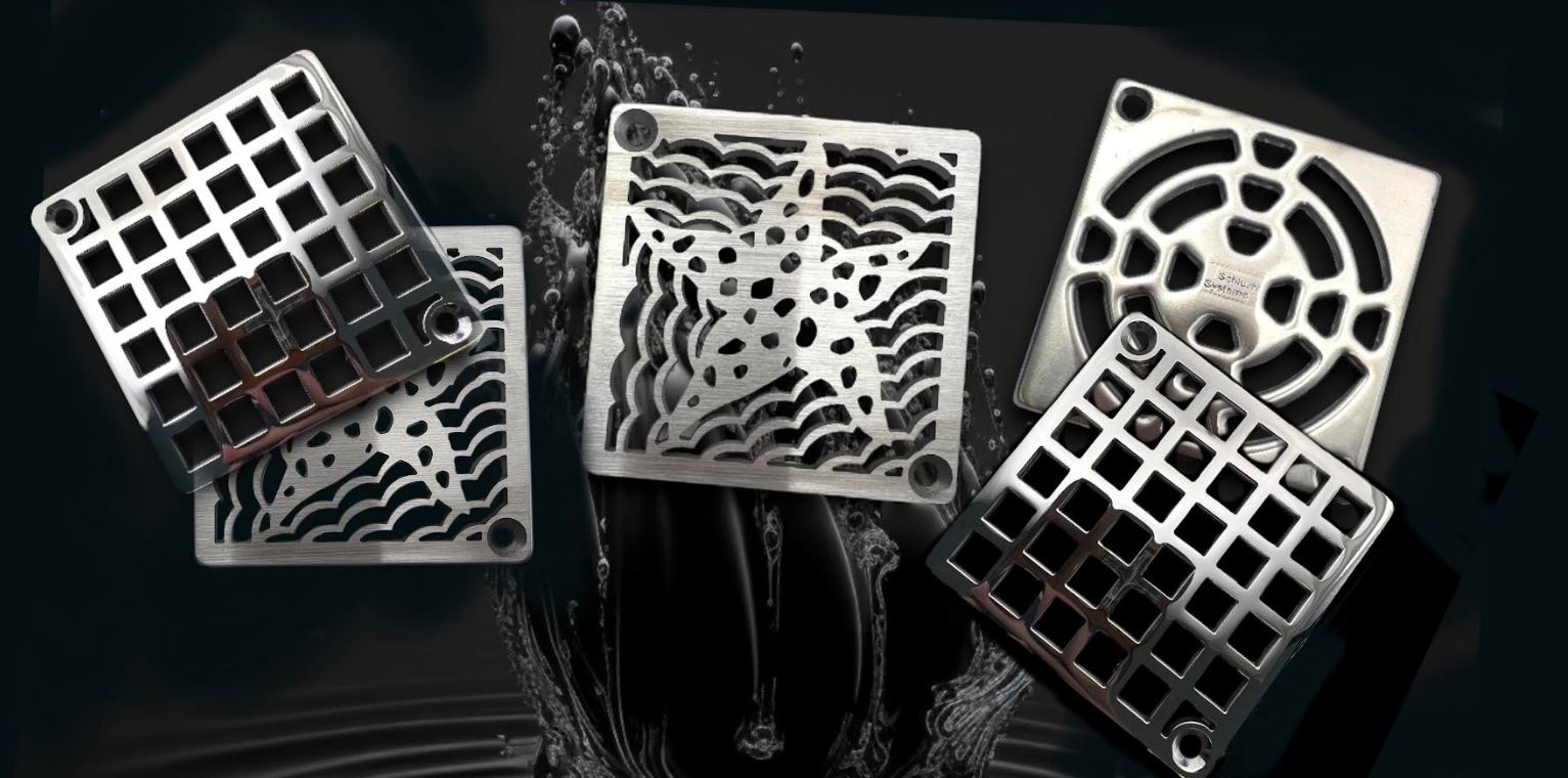 Amazon.com: Designer Drains: 3.6 Inch Square Shower Drain Covers