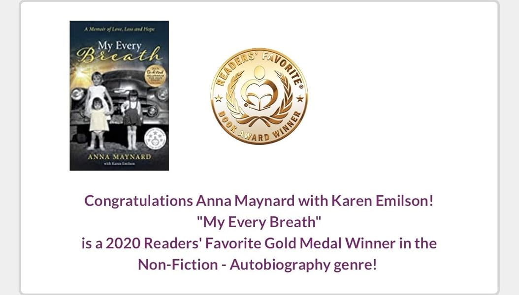 Amazon.com: My Every Breath: A memoir of love, loss and hope eBook : Maynard, Anna, Emilson ...