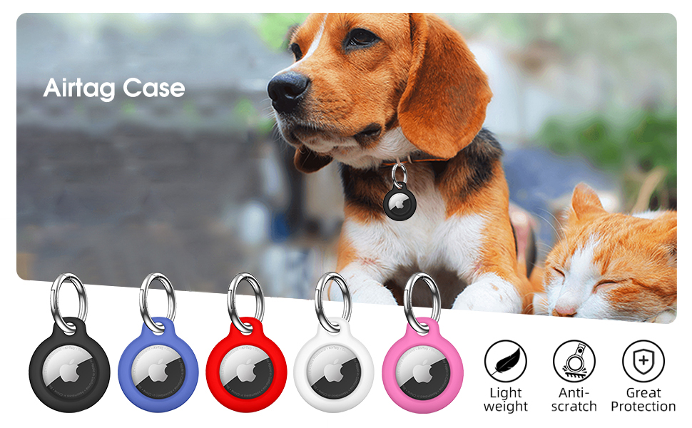 PAIFIEVD Airtag Holder Air Tag Case with Keychain, Anti-Scratch Airtags Key Chain for Apple Air ...