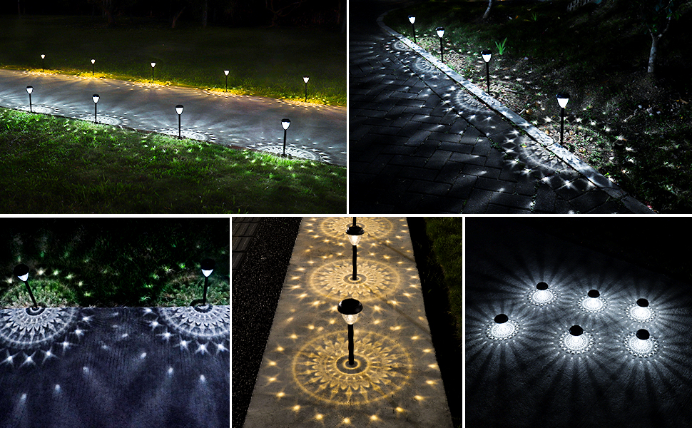 URAGO Super Bright Solar Lights Outdoor Waterproof 10 Pack, Dusk to Dawn Up to 12 Hrs Solar ...