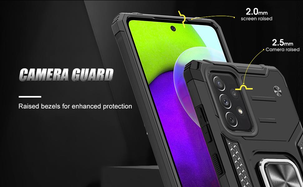 LeYi Case for Samsung Galaxy A52s 5G/A52 4G & 5G with 2 x Tempered Glass, [Kickstand 360 ...