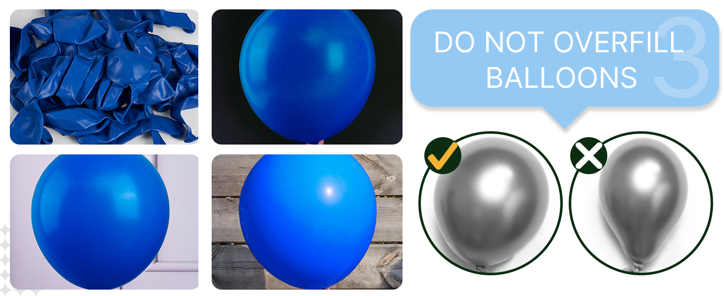 Amazon.com: PartyWoo Royal Blue Balloons 120 pcs Different Sizes of 18 12 10 5 Inch Matte ...