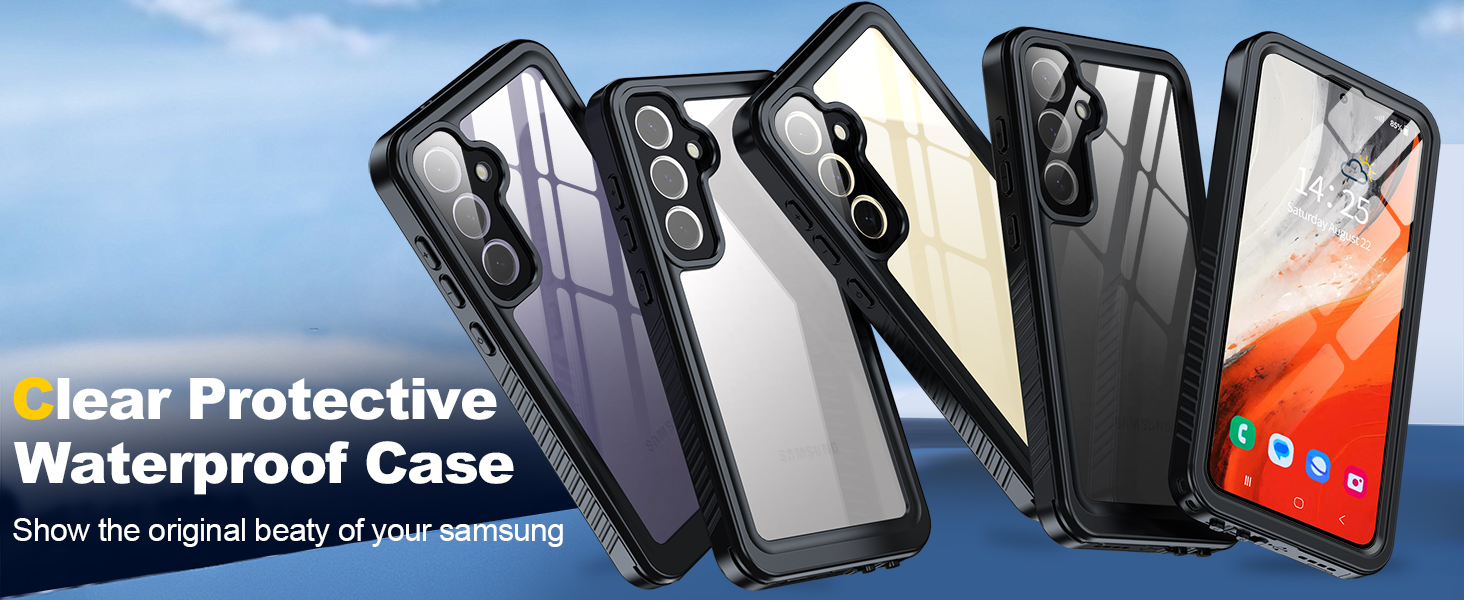 Amazon.com: AMILIFECASES for Samsung Galaxy S24 Case, IP68 Waterproof with [Built-in Screen ...