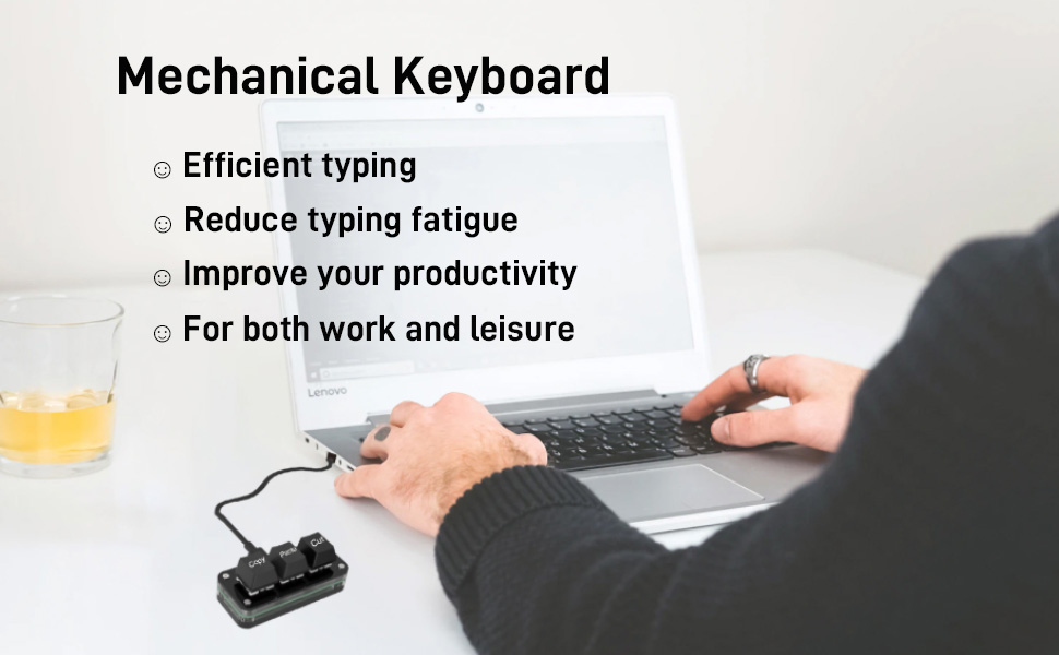 Amazon.com: NOVVAOGO Copy Keyboard, Cut Copy Paste Keyboard, One Handed ...