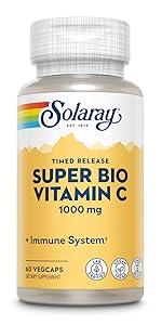 Amazon.com: Solaray Super Bio Vitamin C 1000mg, Buffered, Time Release Capsules with ...