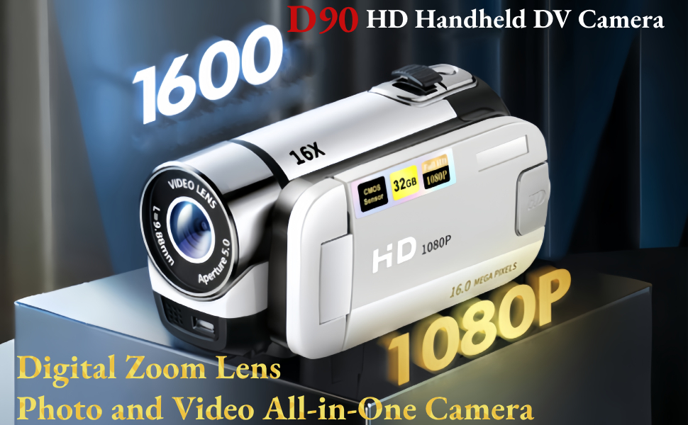 Amazon.com : Vintage Camcorder Video Camera, 6X Digital Zoom 2.7 Inch Colourful Display Screen ...