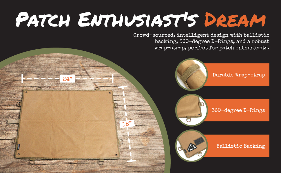 Amazon.com: 14er Tactical Display Board | Patch Panel Holder, Collection Wall Display, Hook and ...