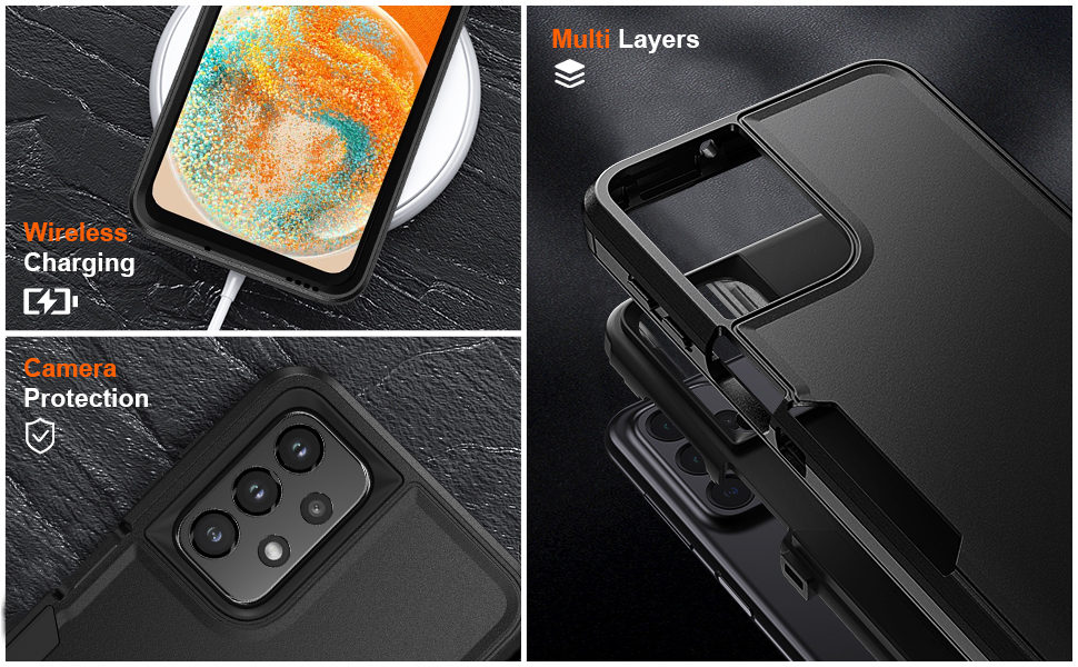 Amazon.com: Warsia for Samsung A23 5G Case,Galaxy A23 5G/4G Case with Screen Protector,[Military ...