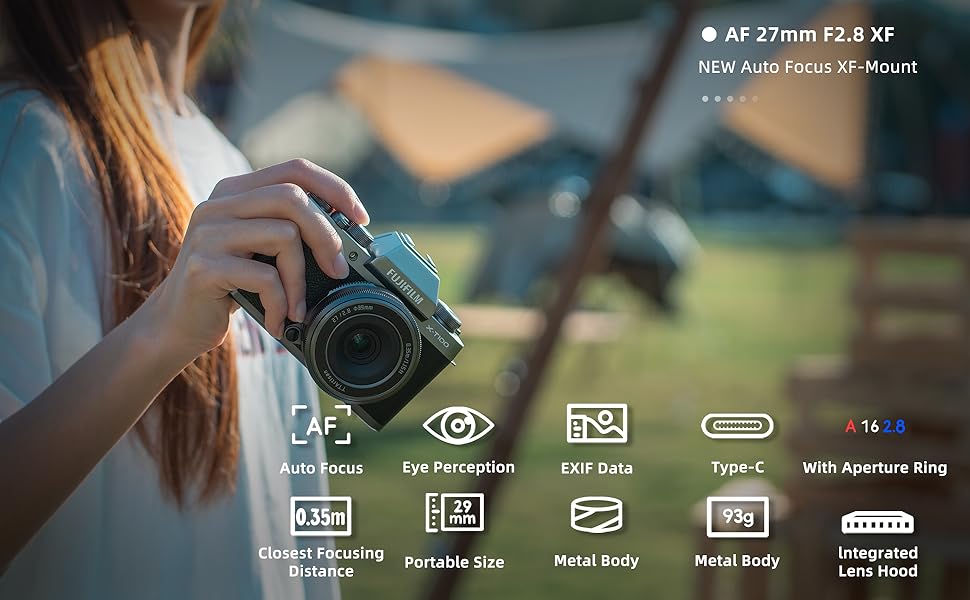 Amazon.com : TTartisan 27mm F2.8 APS-C Frame Autofocus Lens, STM Wide Angle, Compatible with ...