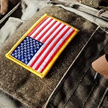 Amazon.com: ZESION 4PCS American Flag Patches Set, Tactical US Flag Patches Full Embroidery ...