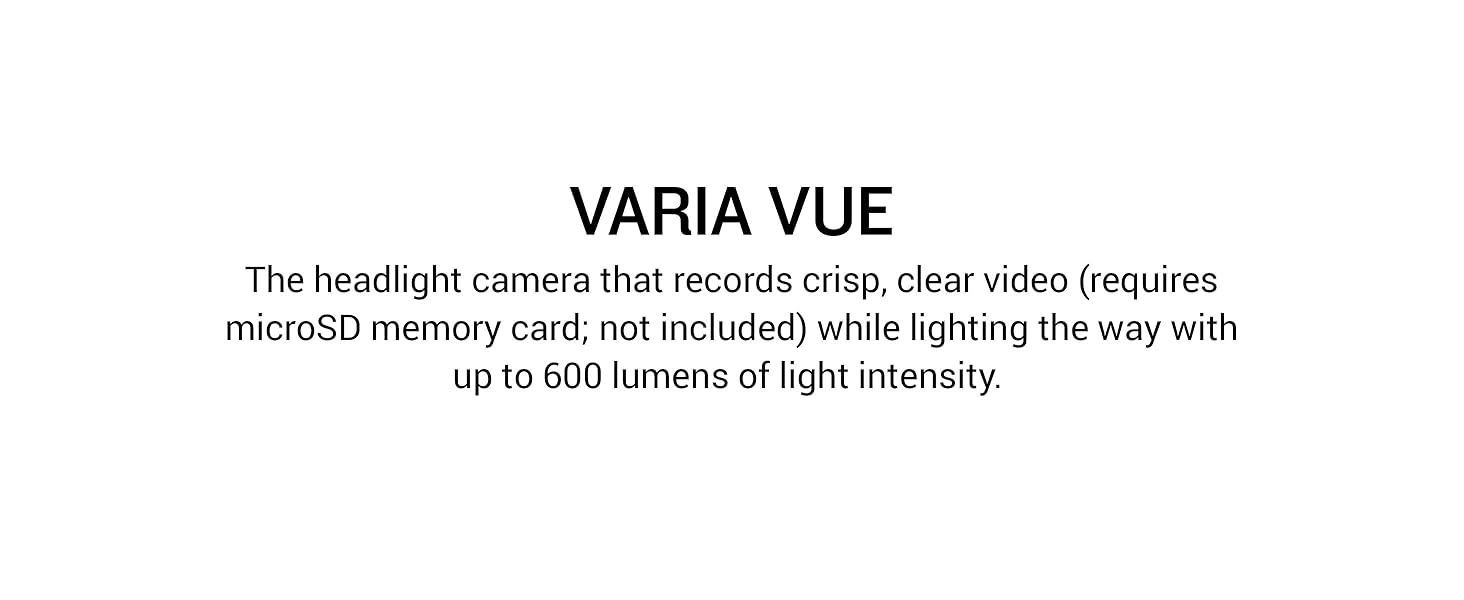 Amazon.com: Garmin Varia™ Vue, Cycling Headlight and 4k Camera, Light Intensity up to 600 Lumens ...