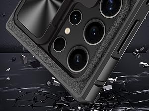 Amazon.com: Tcaraersing for Samsung Galaxy S24 Ultra Case with Detachable Card Holder, Slide ...