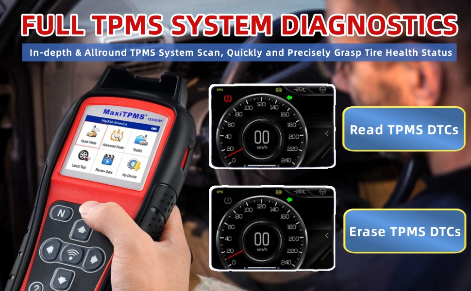 Amazon.com: Autel MaxiTPMS TS508WF Kit TPMS Programming Tool Upgrade of ...