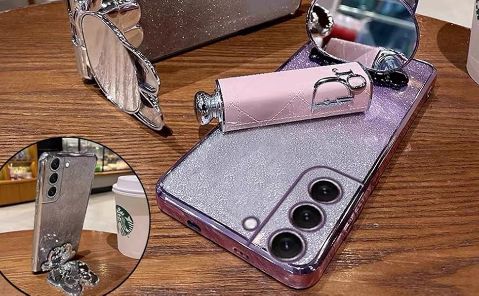 Amazon.com: for Samsung Galaxy S24 Ultra Case Cute Hidden Rabbit Bunny Mirror Stand,S24 Ultra ...