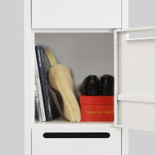 Amazon.co.jp: 【法人専用】LOOKIT パーソナルロッカー 10人用 鍵付き スリム 1列10段 ダイヤル錠 スチール 収納 ホワイト FAD-S10P : 文房具・オフィス用品