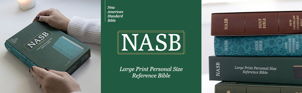 NASB Large Print Personal Size Reference Bible, Burnt Sienna LeatherTouch, Indexed, Red Letter ...