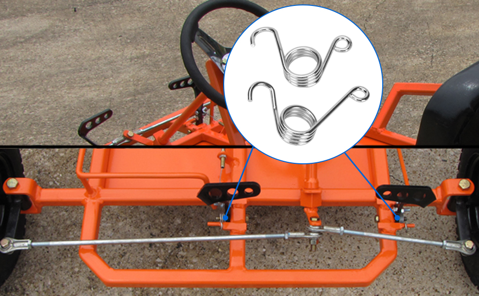 Amazon.com: YOXUFA Go Kart Throttle Pedal and Brake Return Spring 9502 ...