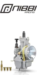 Amazon.com: NIBBI PE28mm Carburetor for 200cc-250cc Flange Motorcycle Engine Carburetor with ...