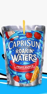 Amazon.com : Capri Sun Roarin' Waters Fruit Punch, Strawberry Kiwi & Tropical Punch Flavored ...