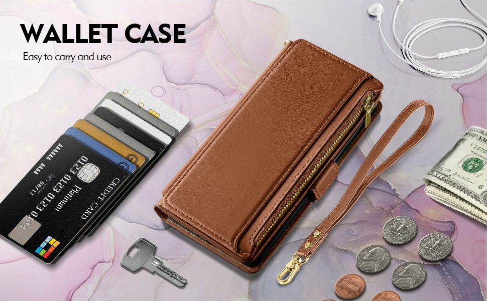 Amazon.com: Antsturdy Compatible with iPhone 16 Pro Wallet Case,RFID Blocking PU Leather Phone ...