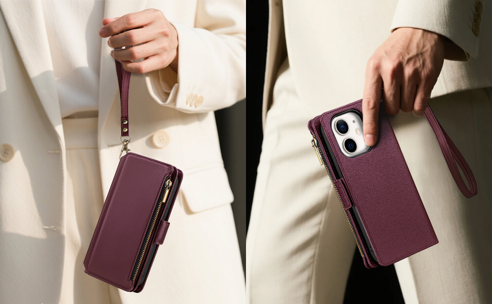 Amazon.com: Antsturdy for iPhone 11 Wallet Case with Credit Card Holder Slots,Compatible with ...