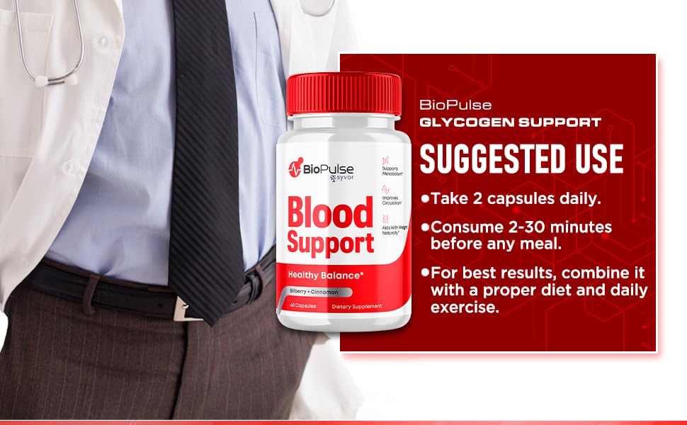 Amazon.com: Biopulse Blood Support Pills - Bio Pulse Advanced Formula Glycogen Support - All ...