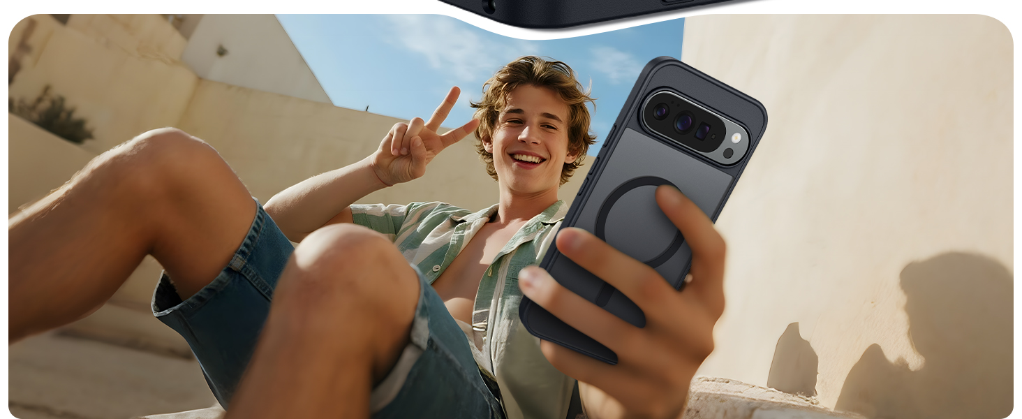 Amazon.com: FNTCASE for Google Pixel 10 & 10 Pro Case: for Pixel 9 & 9 Pro Case | Magnetic Matte ...