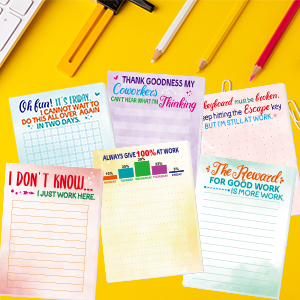 Amazon.com : Fancy Land Funny Notepads with Sayings Novelty Memo Pads ...