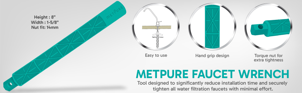 Metpure Water Filtration Faucet Reverse Osmosis Long Reach Drinking Water Non Air Gap Water ...