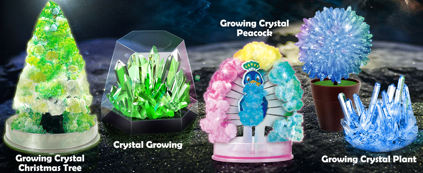 Amazon.com: UNGLINGA Crystal Growing Experiment Science Kits for Kids ...