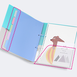 Amazon.com : Kokuyo Campus 2-Ring Loose Leaf Binder, B5, 2 Holes, Up to 100 Sheets, Light Blue ...