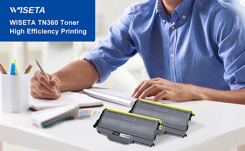 Amazon.com: Wiseta TN360 Compatible Toner Cartridge Replacement for Brother TN 360 TN360 Toner ...