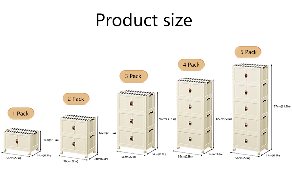 HOTRCR Large Plastic Storage Box with Lid, Stackable Storage Boxes Open ...