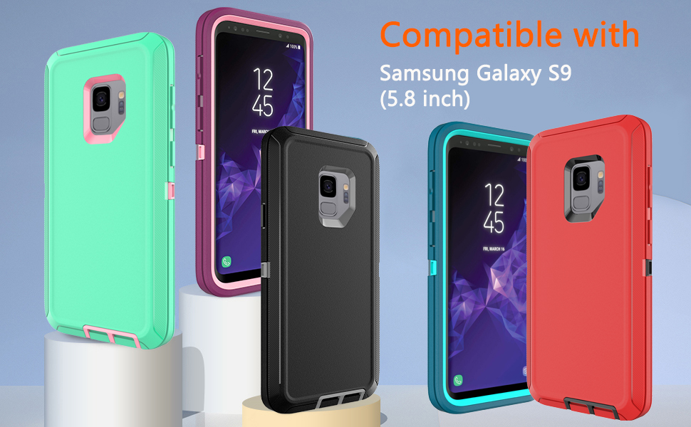 Amazon.com: HONG-AMY for Galaxy S9 Case, Samsung Galaxy S9 Case with Self Healing Flexible TPU ...