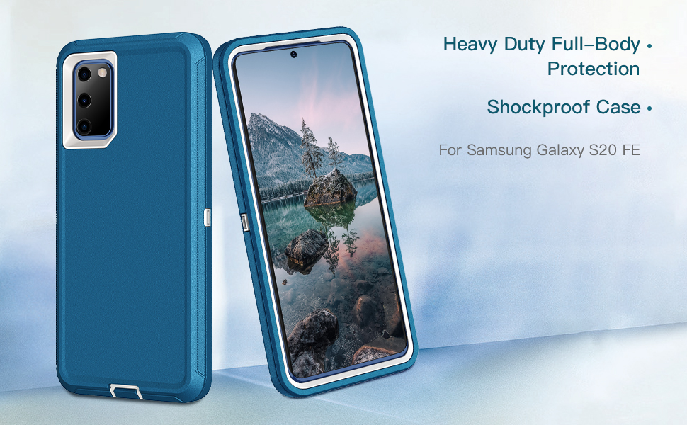 Amazon.com: I-HONVA for Galaxy S20 FE 5G Case Shockproof 3 in 1 Full Body Protection [Without ...