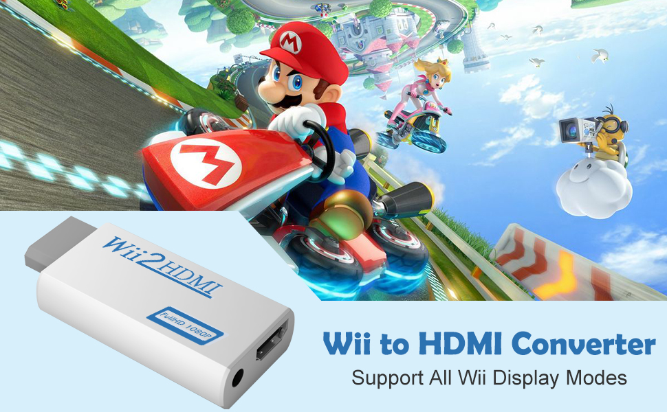 Wii to HDMI Converter Adapter 1080P 720P HDMI Port Output Video & 3.5mm ...
