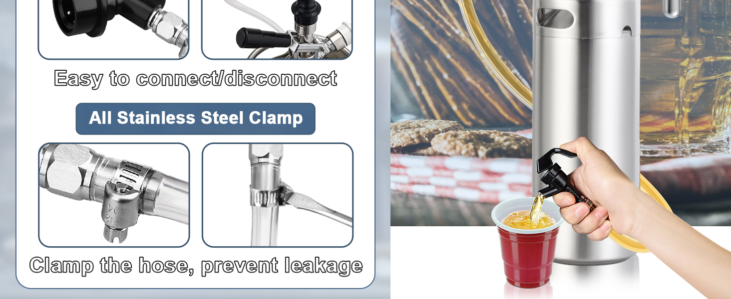 Amazon.com: MRbrew 5 FT Ball Lock Beer Line Assembly Kit, 3/16" Liquid ...