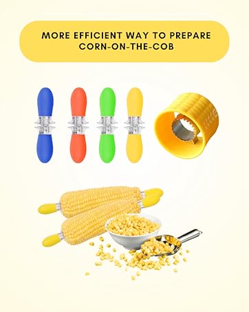 Amazon.com: 8x Corn Holders, Stainless Steel Corn Cob Holders Corn on The Cob Holders Skewers ...