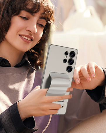 Amazon.com: NINKI Carbon Fiber Strap Case for Samsung Galaxy S25 Ultra Phone Case with Hand ...