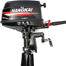 Amazon.com: Outboard Motor 4-Stroke 6.5 Hp Heavy-Duty Fishing Boat Engine with CDI Ignition ...