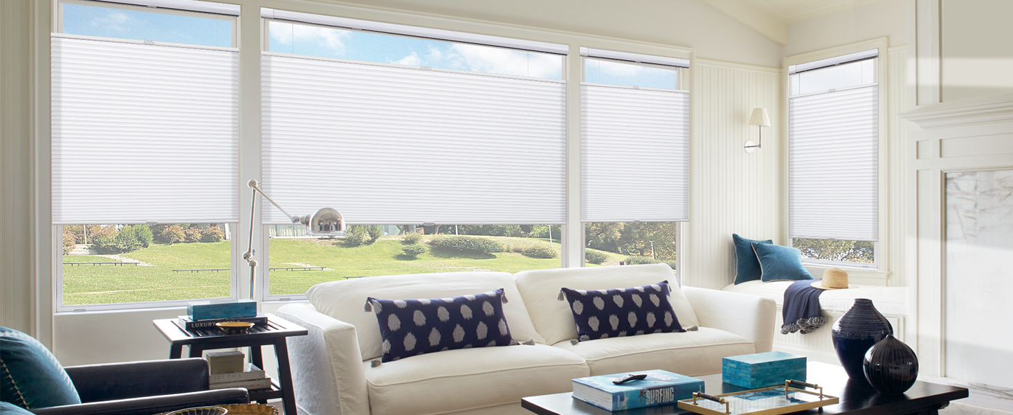 Amazon.com: MiLin Top Down Bottom Up Cordless Cellular Shades No Tools ...