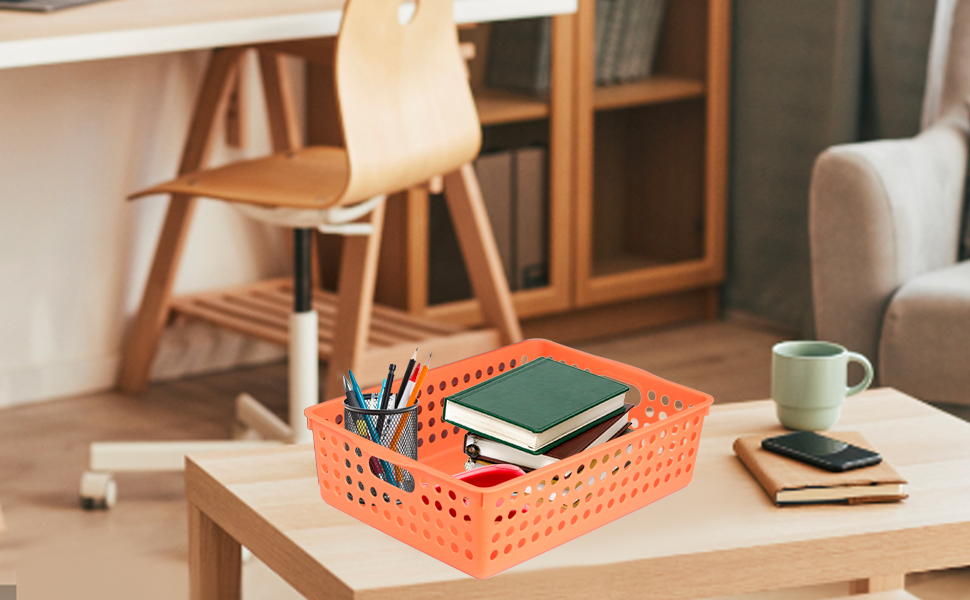 Amazon.com: 8 Pack Plastic Storage Baskets , Small Pantry Baskets for ...