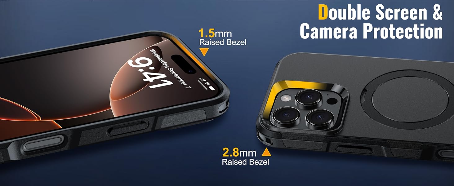 Amazon.com: Oterkin Magnetic for iPhone 16 Pro Max Case Compatible with MagSafe [Foldable ...