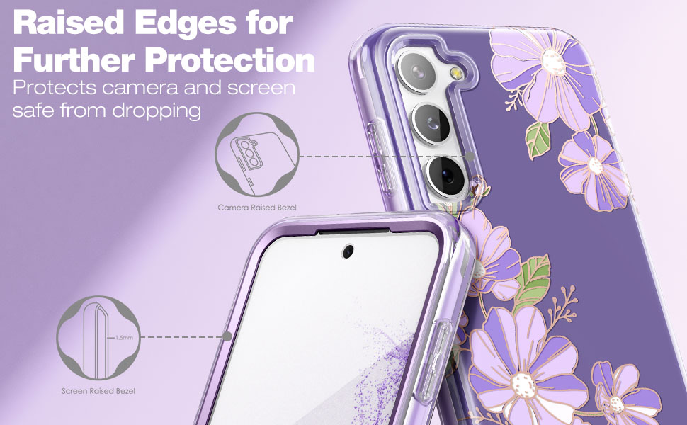 Amazon.com: SURITCH for Samsung Galaxy S23 Plus Case, [Built-in Screen Protector] [Dual-Layer ...