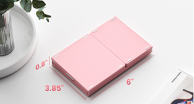 Artciety Foldable Bluetooth Keyboard Folding Portable Wireless Keyboard With