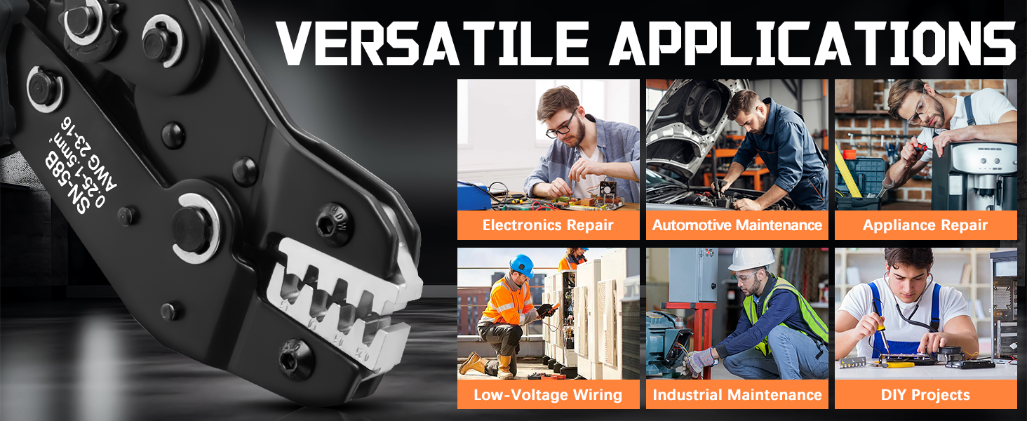 Crimpzange Dupont Stecker Set,1600 PCS 2,54 mm Steckverbinder und Crimp Pins,AWG 23–16 (0,25–1,5 ...